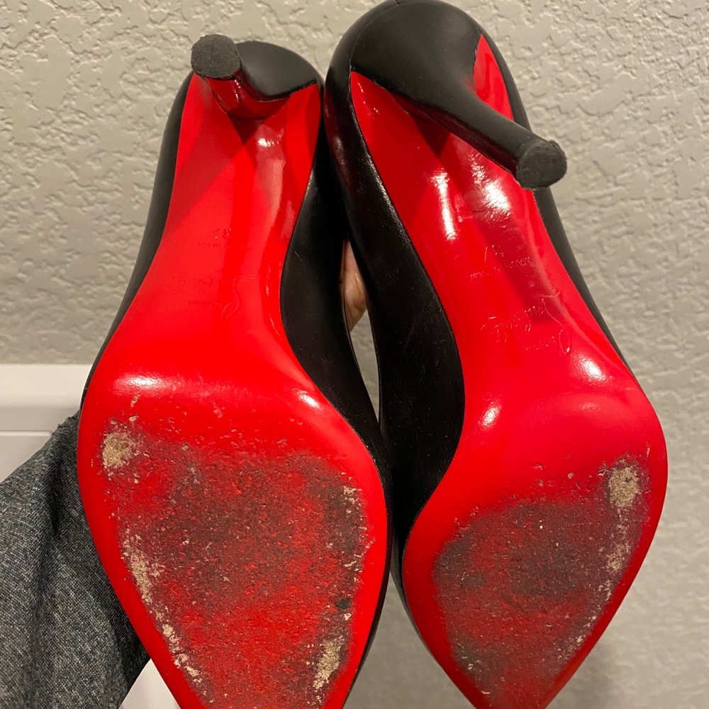 Christian Louboutin Red Bottom Stiletto Heels - Gem